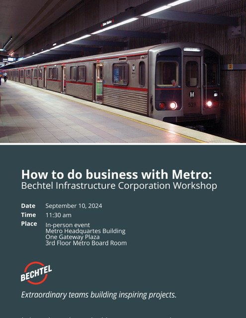 How to do business with Metro — Bechtel