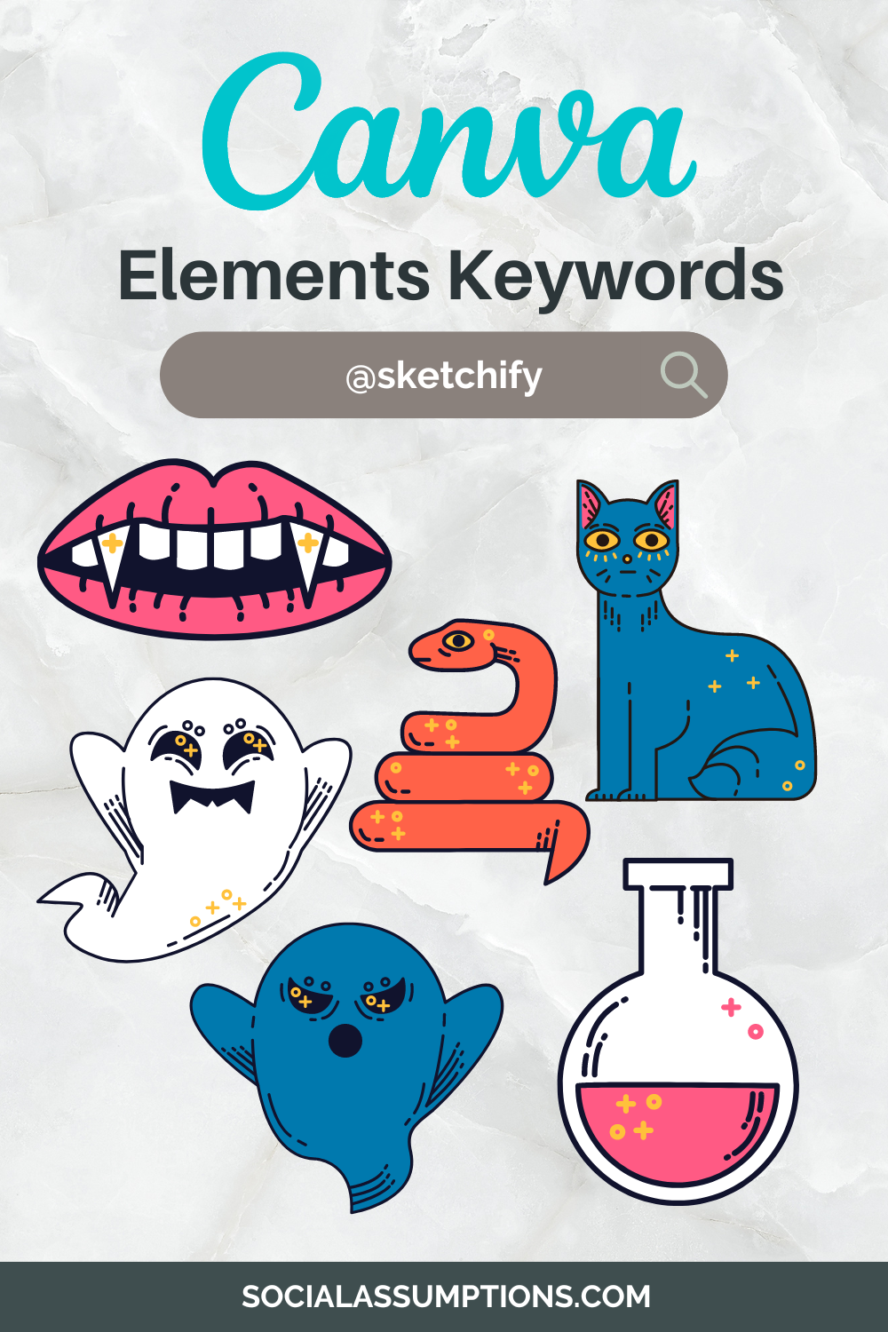 Free Canva Elements to use for Halloween Designs — Social Assumptions