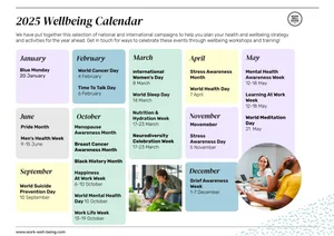 2025 Calendar - Workplace Wellbeing — Work Well Being