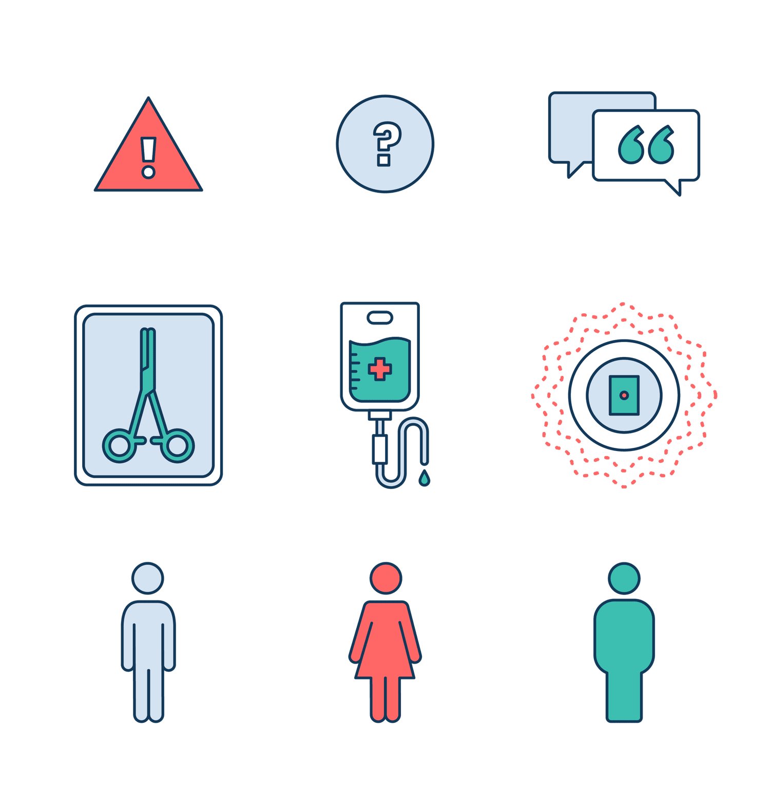 Cancer Treatment Icons — Kim Lawler