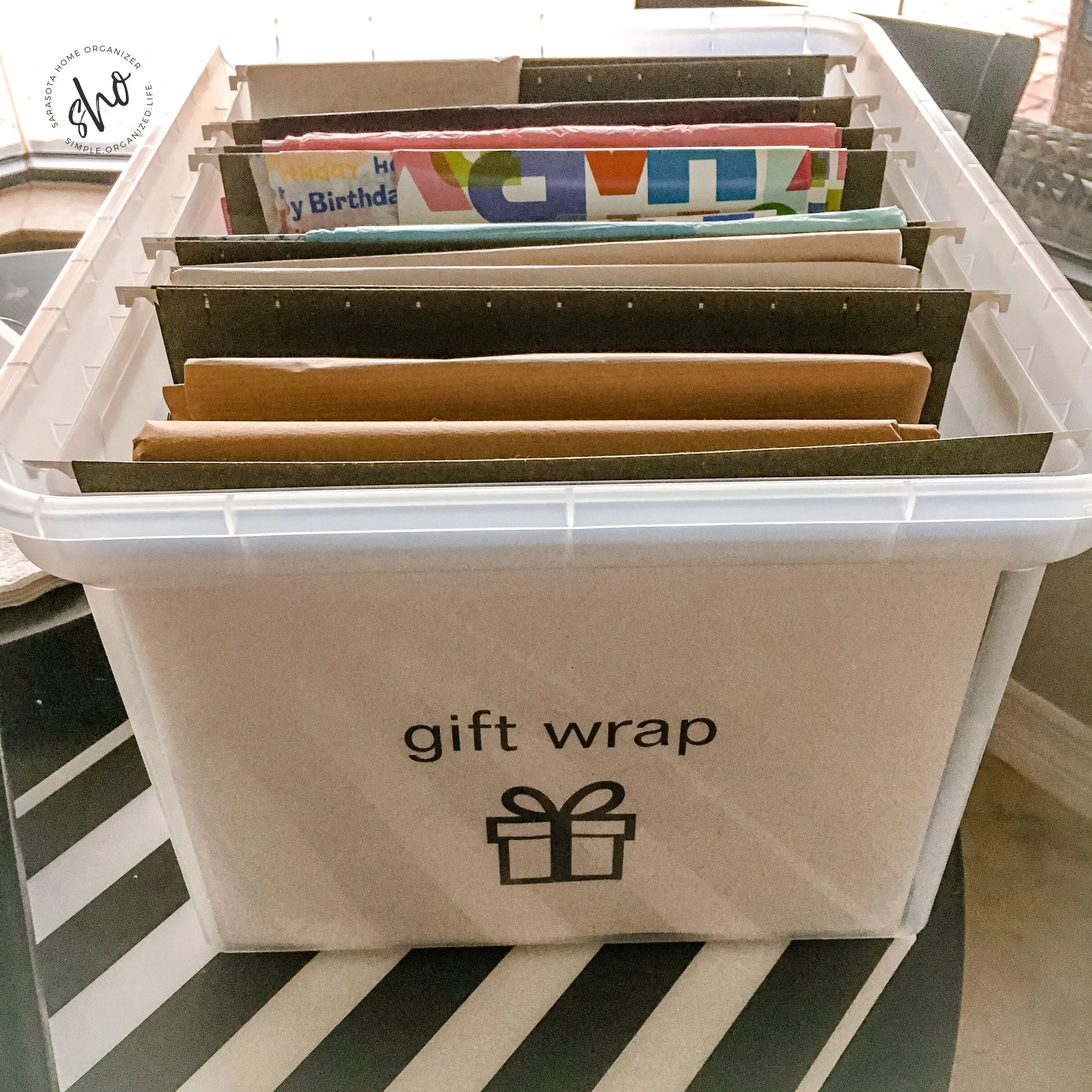 How to Organize Gift Wrap — Sarasota Home Organizer | Professional ...