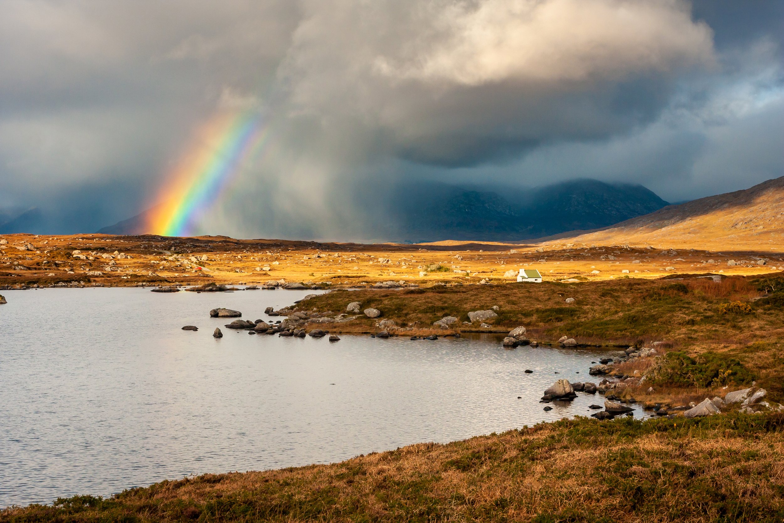 Ireland Landscape Rainbow