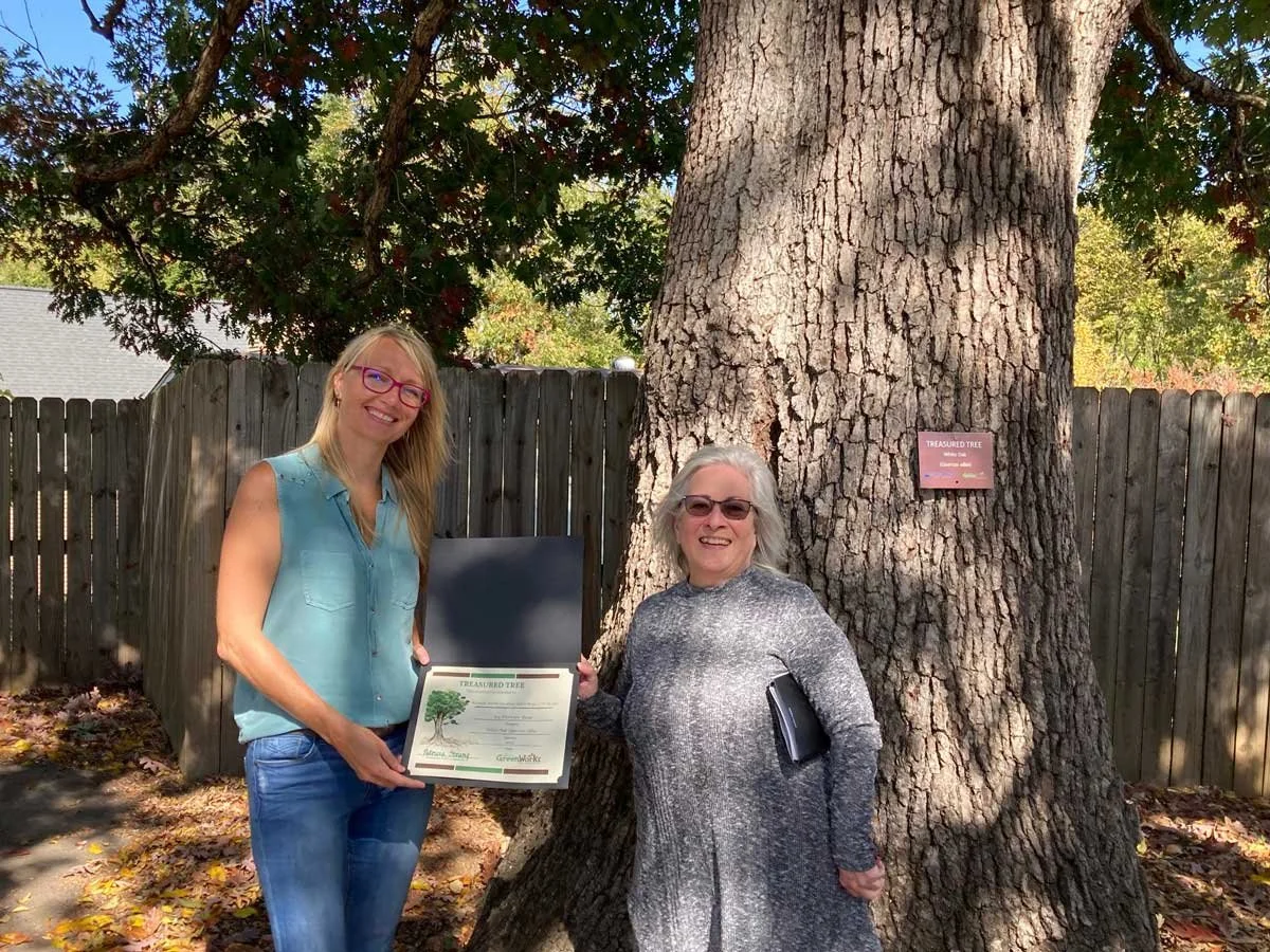 Oakley TreeKeepers Honor Treasured Tree at WNCAP — Asheville GreenWorks