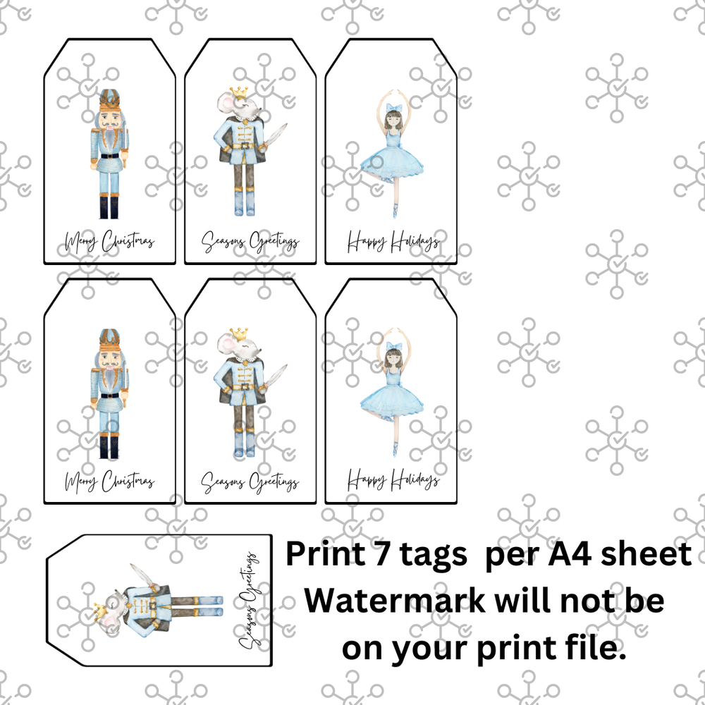 Hamptons Style GIFT TAGS - CHINOISERIE Christmas Tree - PRINTABLE ...