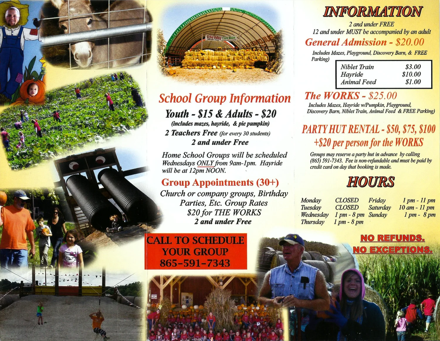 Brochure — Echo Valley Corn Maze