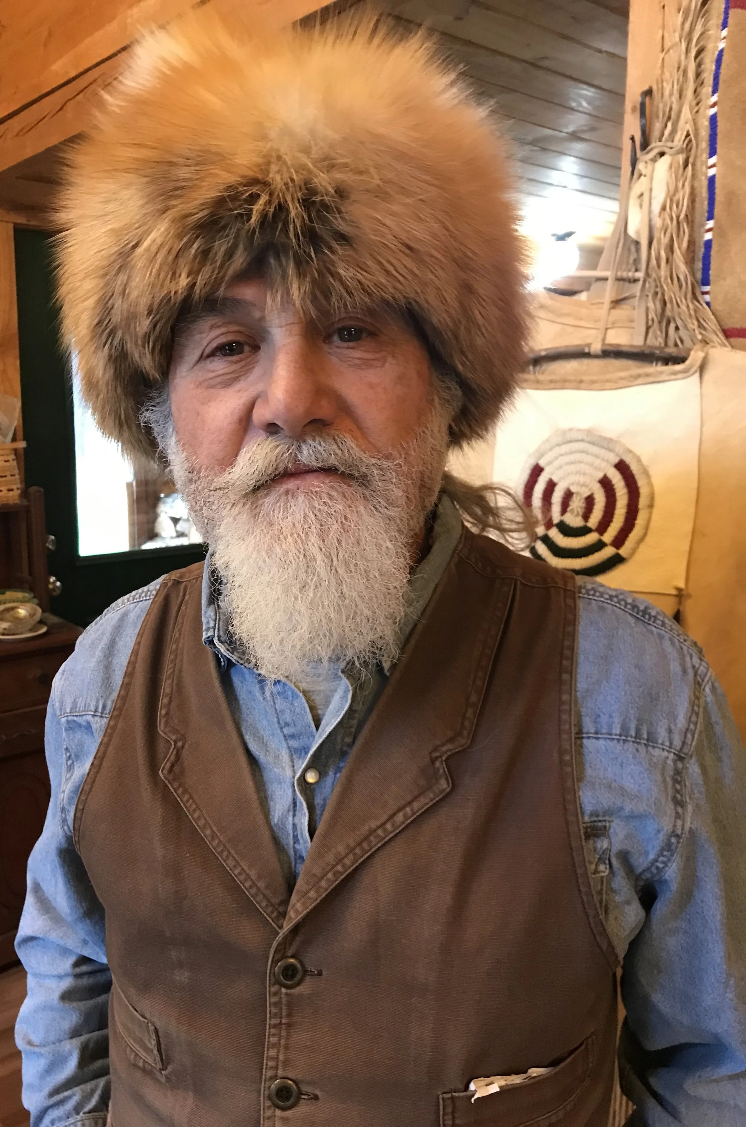 Red Fox Fur Hat Approx. Size 7 to 7-1/8 — Willow Bend Trading Post