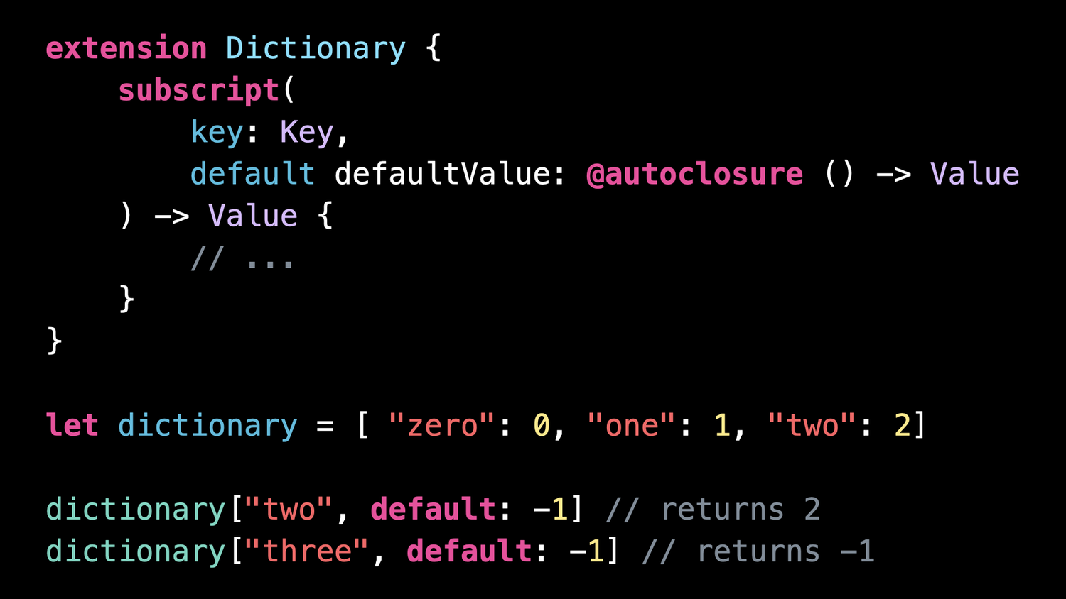 Hidden feature: subscript — Swift with Vincent