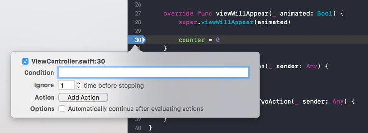 Discover the advanced features of Xcode’s breakpoints 🐛 — Swift with Vincent