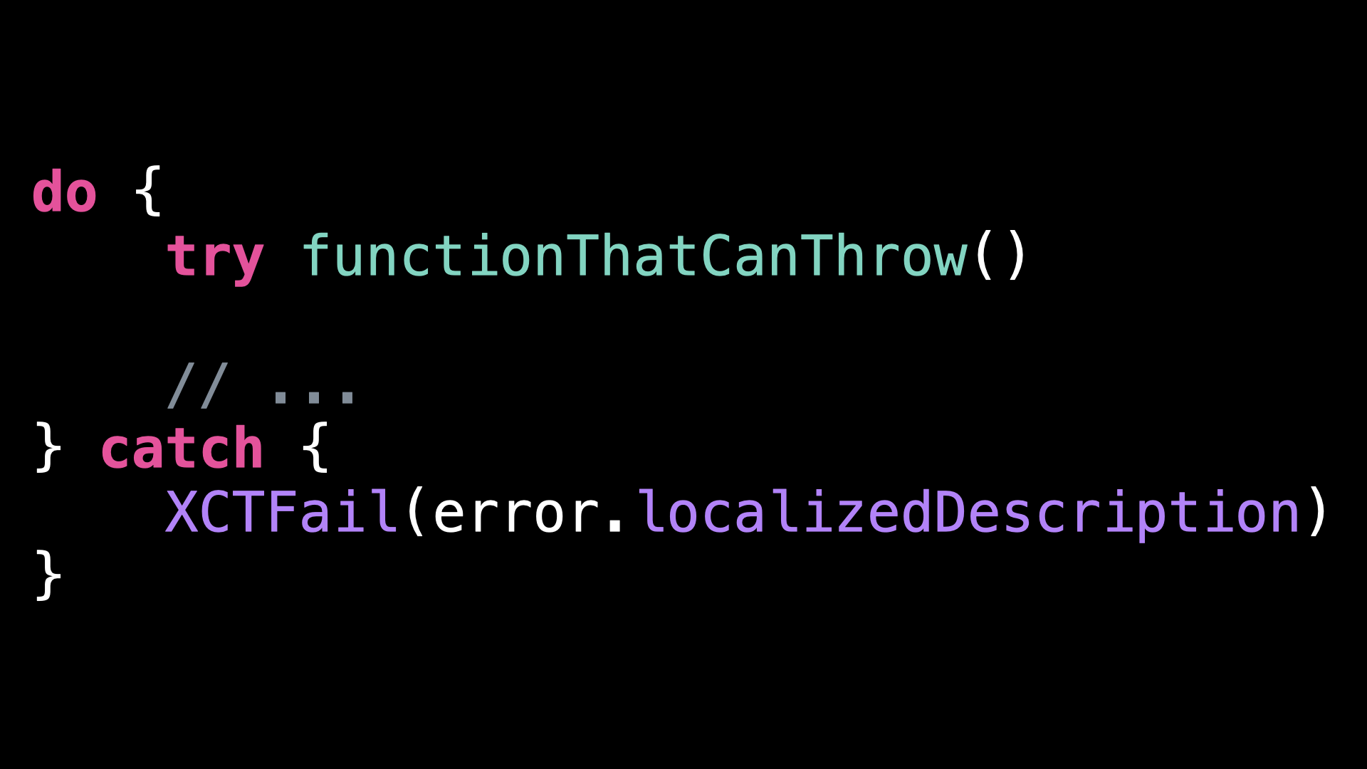 Bad practice: not using throwing tests — Swift with Vincent