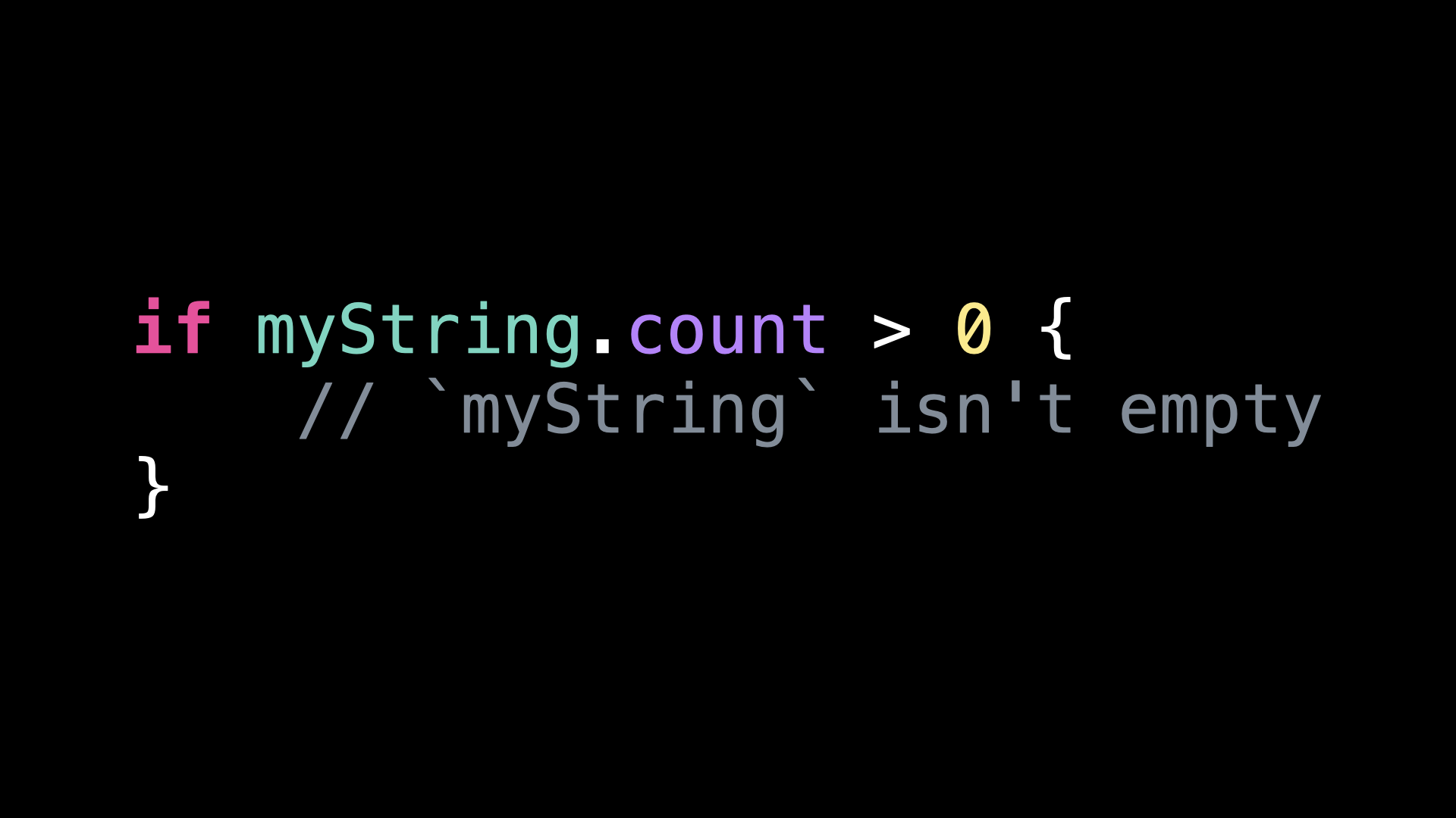 Bad practice: testing if a String is empty — Swift with Vincent