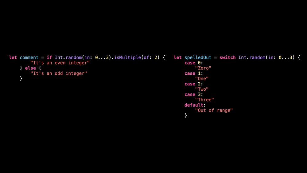Hidden feature: if and switch — Swift with Vincent