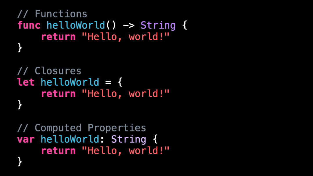 omit return keyword — Swift with Vincent omit return keyword — Swift with Vincent