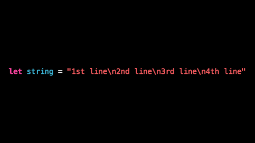 Bad practice: not using multiline strings — Swift with Vincent
