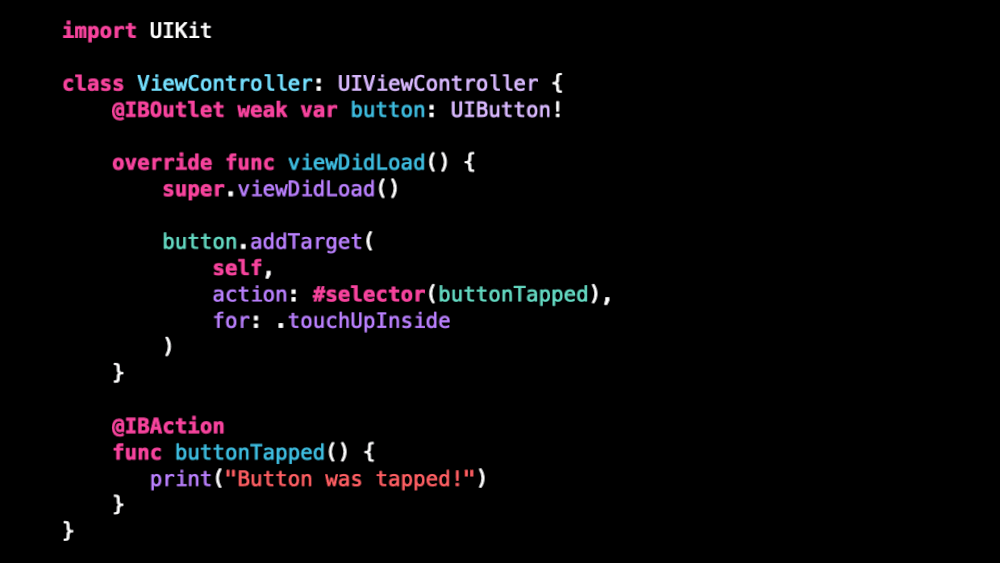 Bad practice: not using UIAction — Swift with Vincent