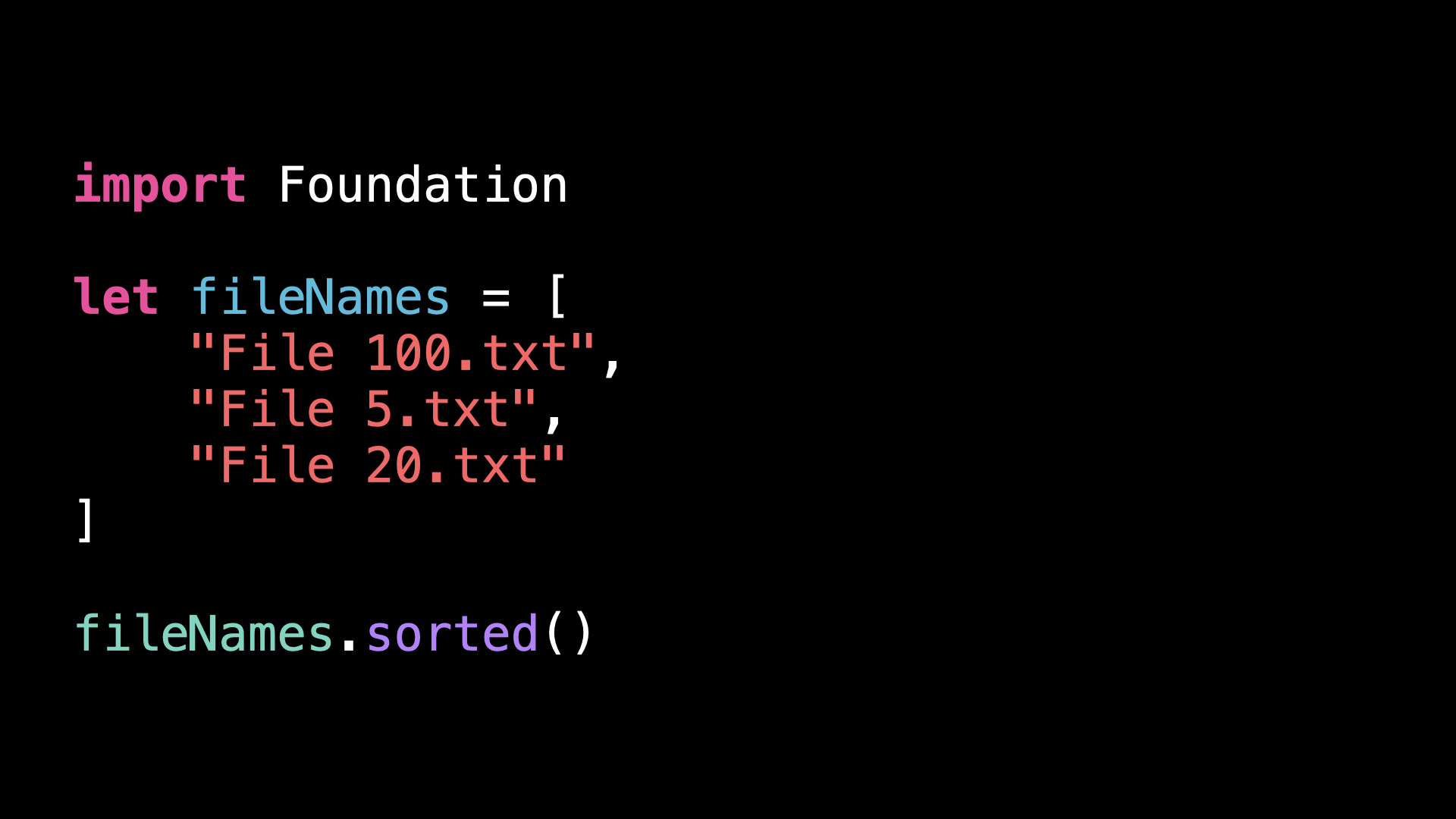 Discover localizedStandardCompare() — Swift with Vincent