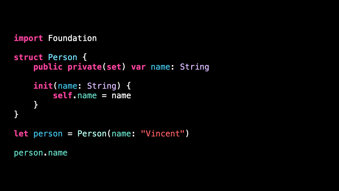 Hidden feature: private properties — Swift with Vincent