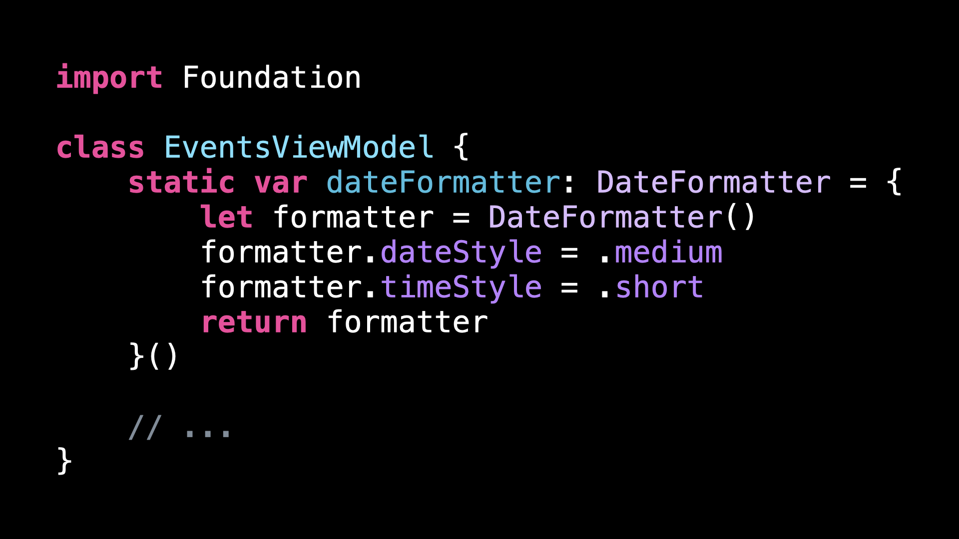 Hidden feature: static properties — Swift with Vincent