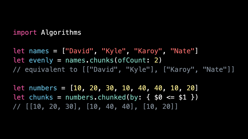 5 Very Useful Functions From Swift Algorithms — Swift With Vincent