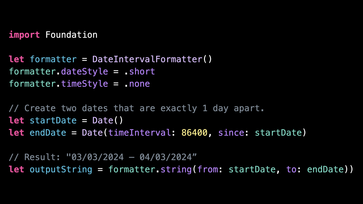 Swift has more formatters than you know! — Swift with Vincent