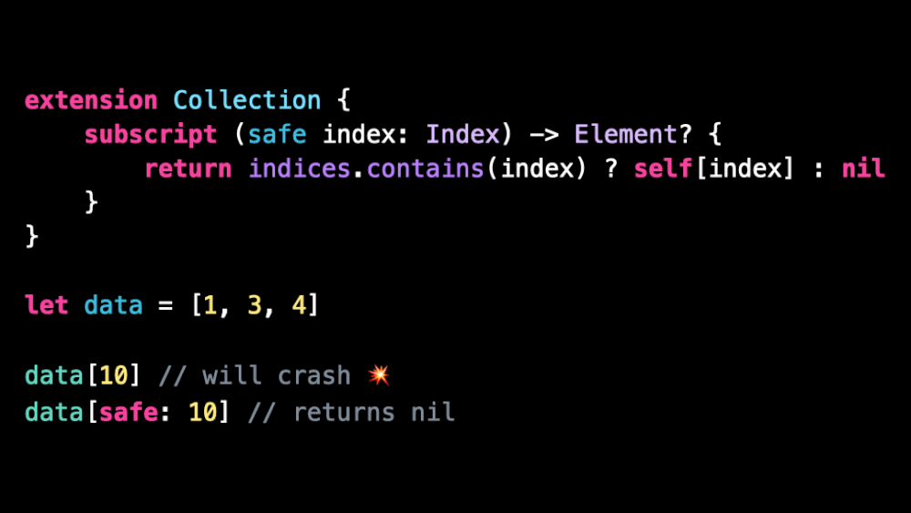 Hidden feature: subscript — Swift with Vincent