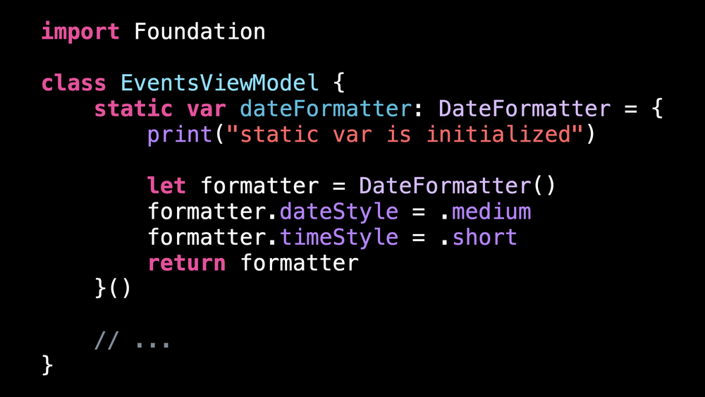 Hidden feature: static properties — Swift with Vincent