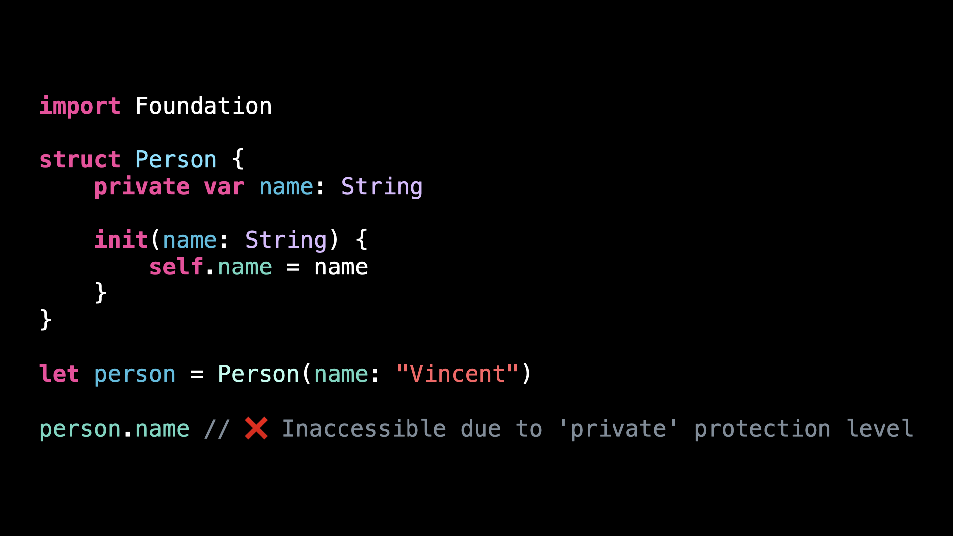 Hidden feature: private properties — Swift with Vincent