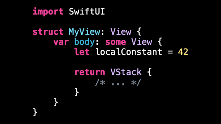 ResultBuilder + local constant — Swift with Vincent
