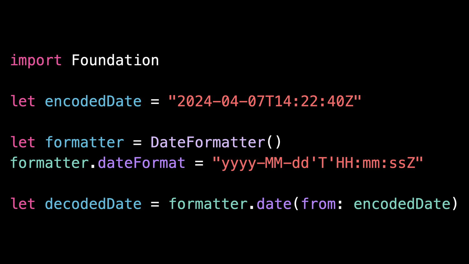 How to decode dates in ISO 8601 format — Swift with Vincent