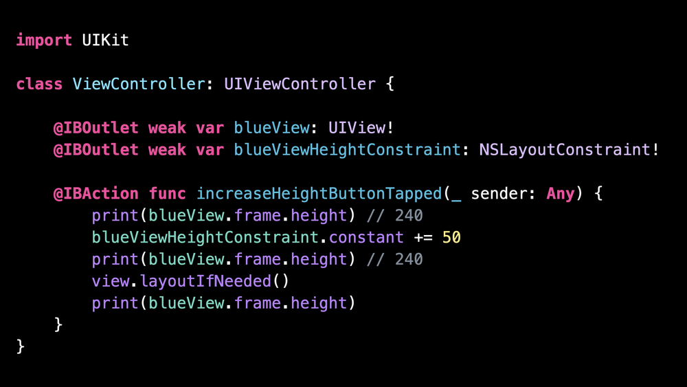 Do you know what .layoutIfNeeded() actually does? — Swift with Vincent