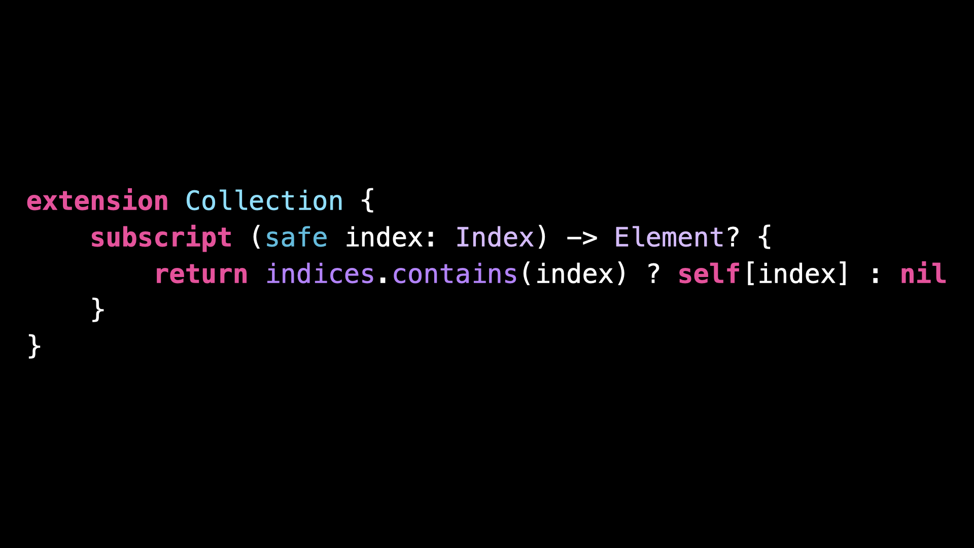 Hidden feature: subscript — Swift with Vincent