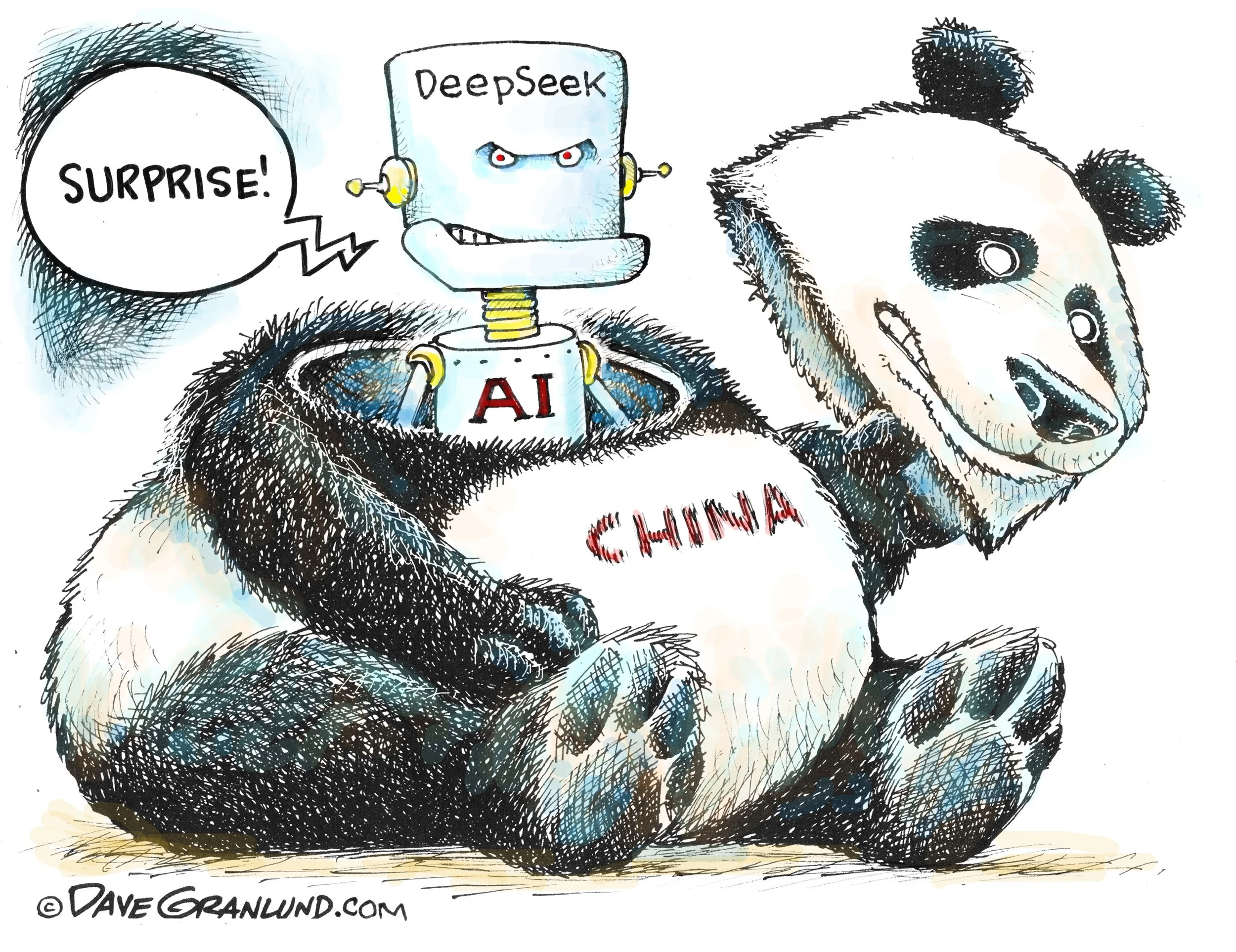 China AI DeepSeek — Dave Granlund - Editorial Cartoons & Illustrations