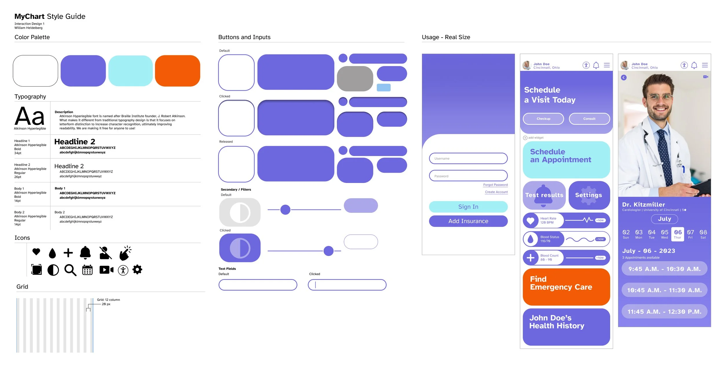 MyChart Redesign — William Heidelberg