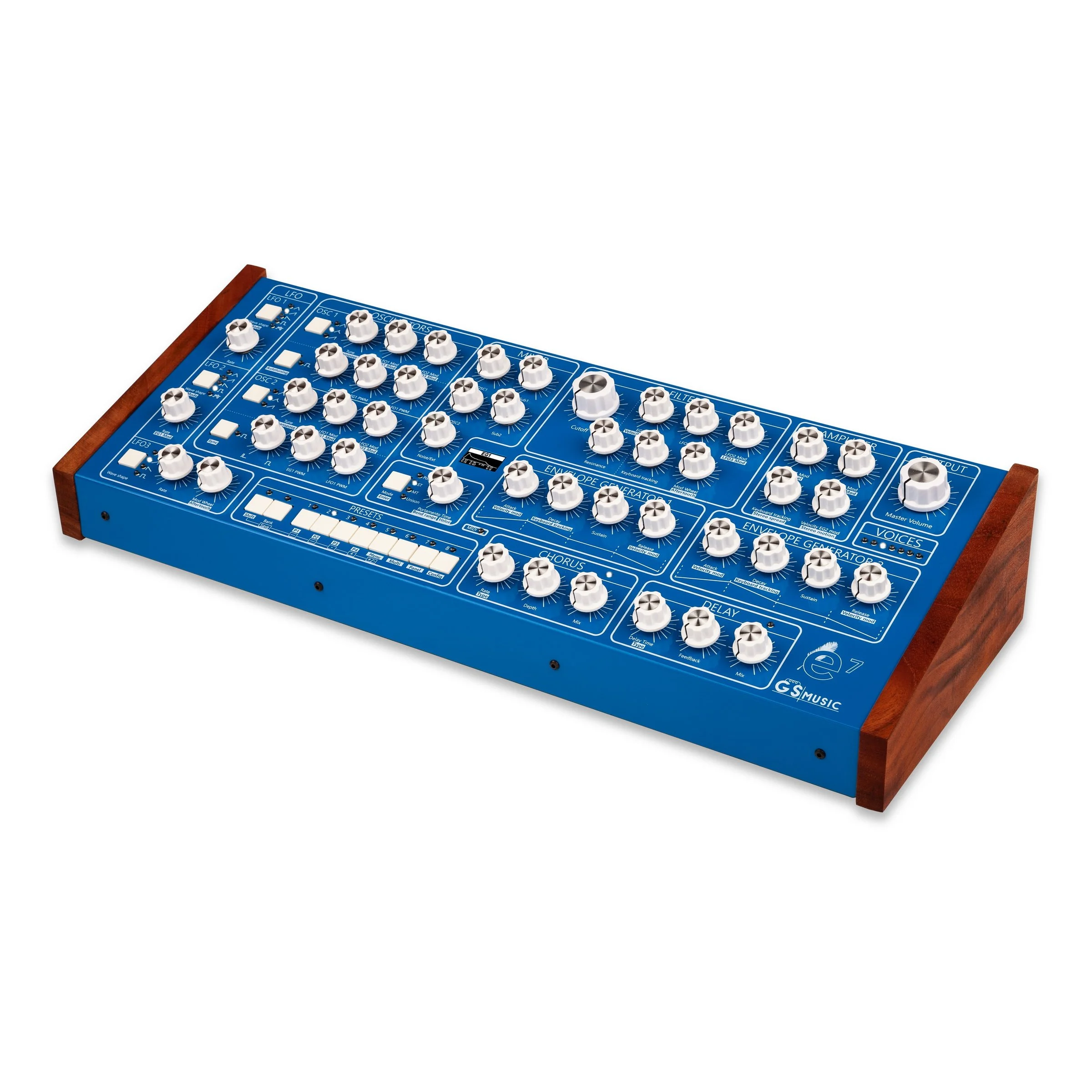 GS e7 Analog Polyphonic Synthesizer (Blue) — GS Music