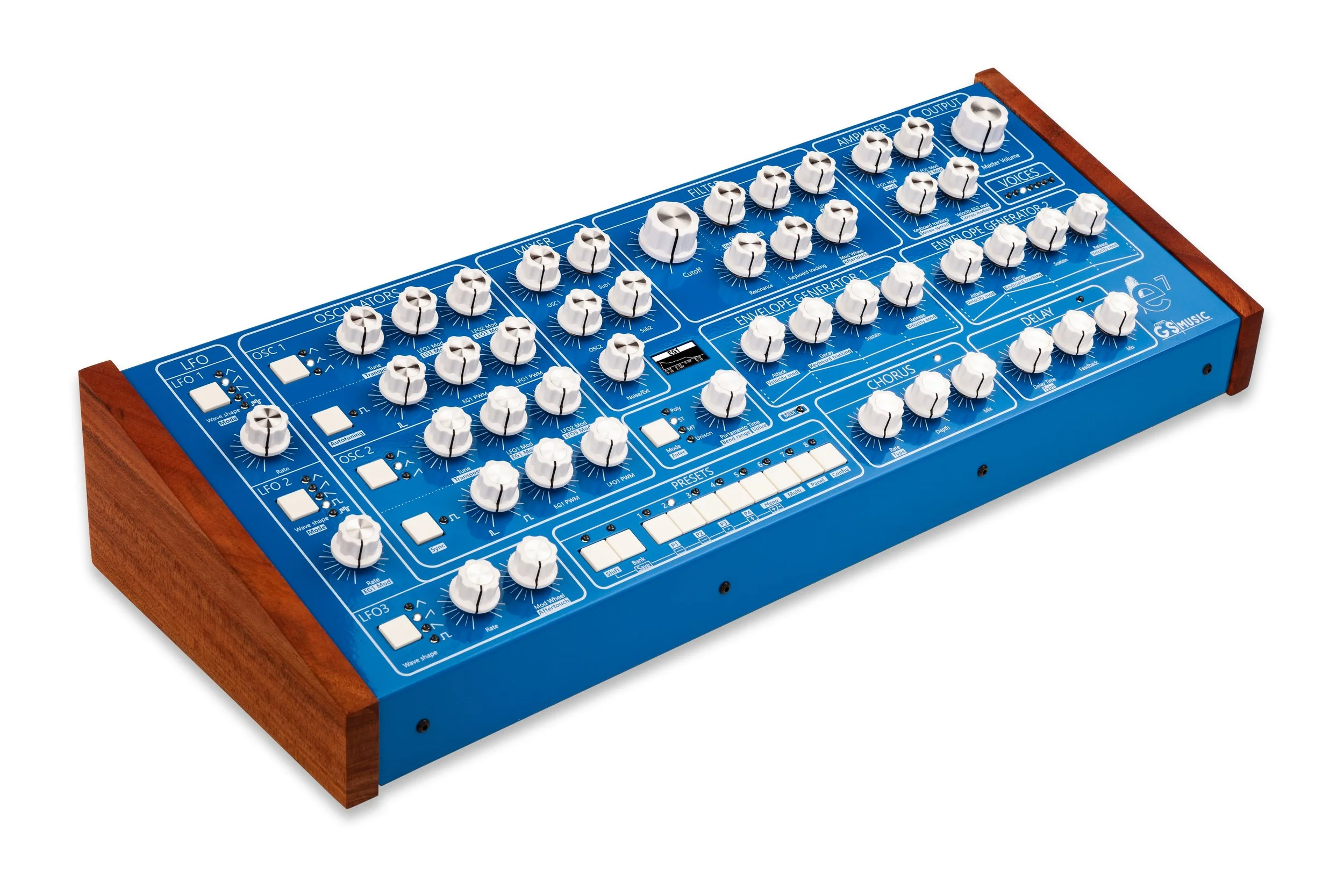 GS e7 Analog Polyphonic Synthesizer (Blue) — GS Music