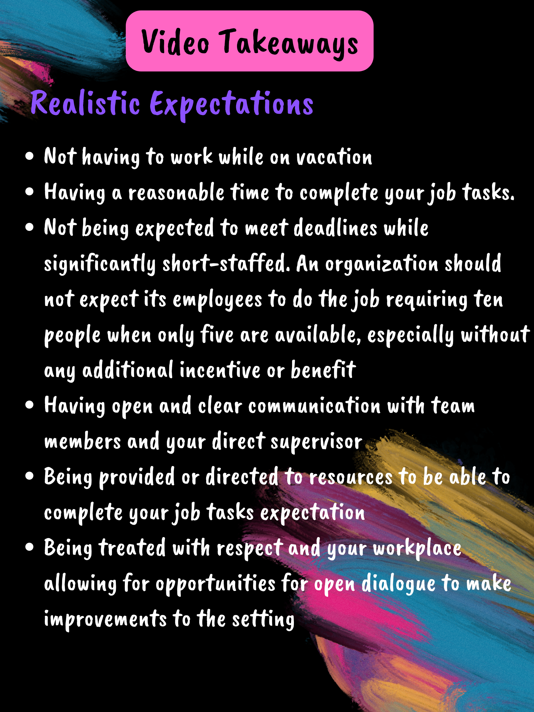 Workplace Expectations Explained — Ezrah's Aid LLC
