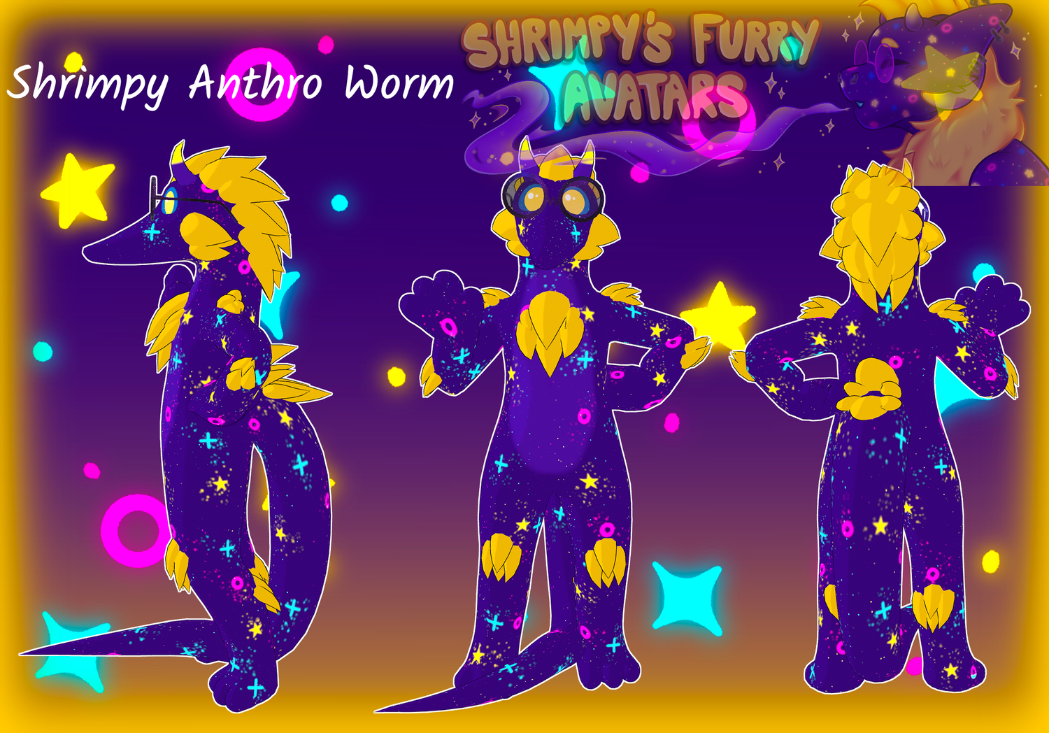 Anthro Worm — Shrimpy's Furry Avatars