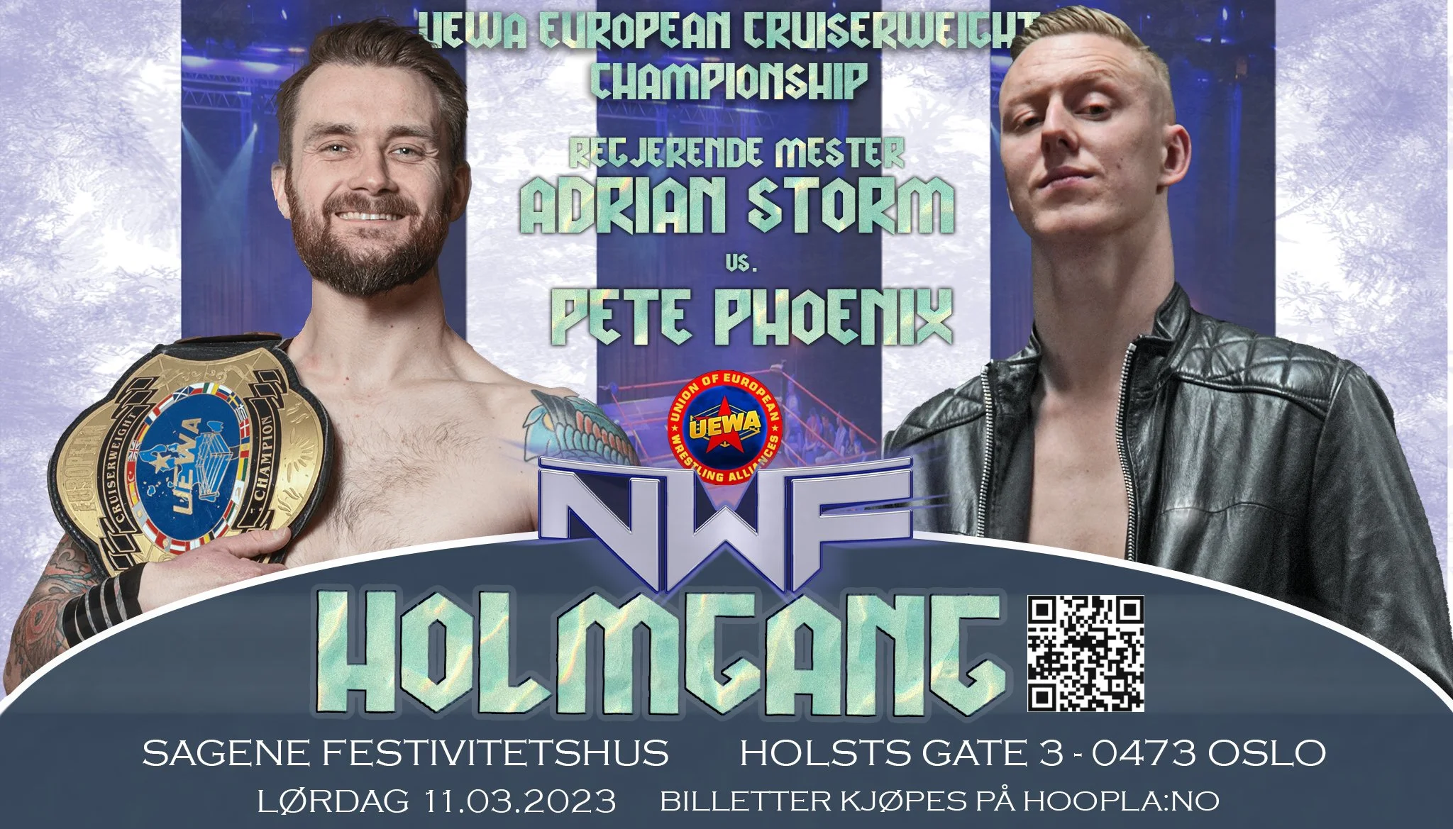 Adrian Storm vs Pete Phoenix — Norges Wrestlingforbund - Wrestling i Norge
