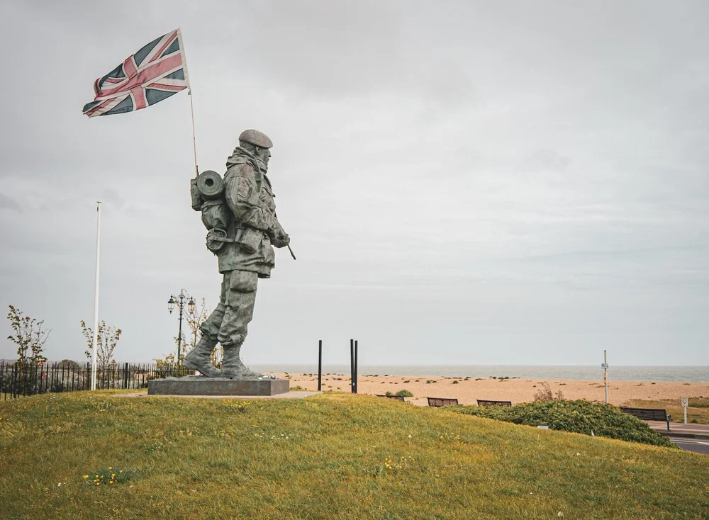Seeing the iconic ‘Yomper’ statue at the Royal Marines museum in ...