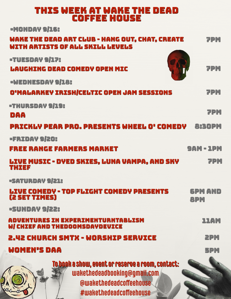 Events — Wake The Dead Coffee House