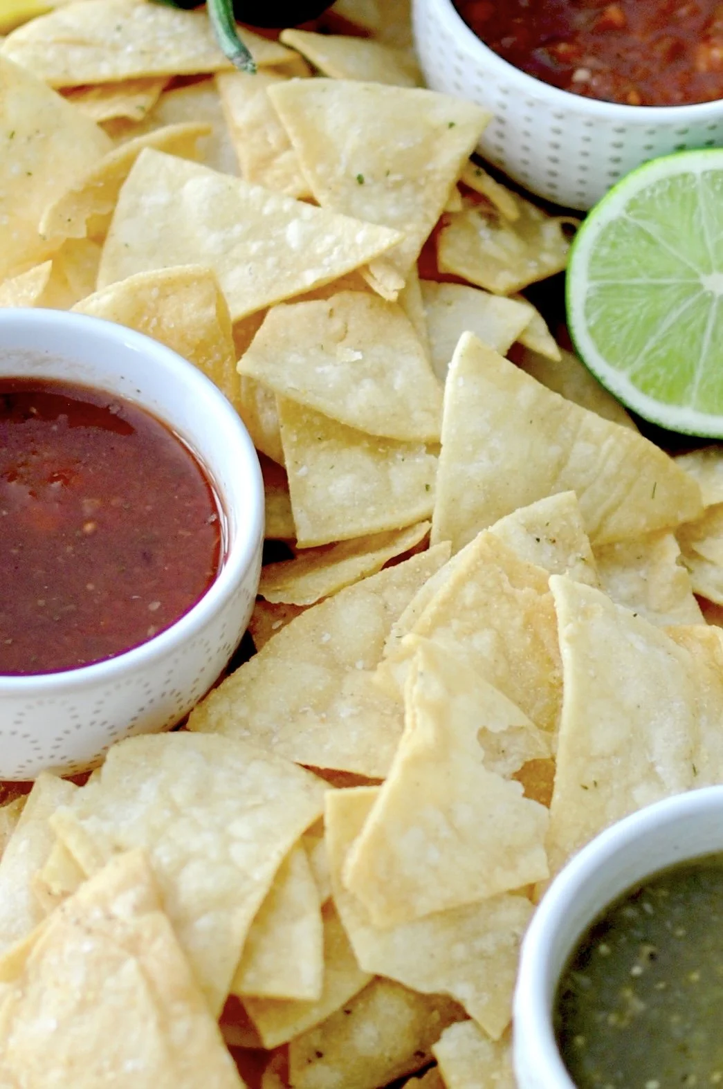 Jimmy's Fresh World Famous Tortilla Chips — Jimmy's Hatch Pepper Salsa