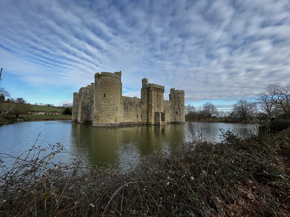 Bodiam Castle — Over the Hill and Across the Pond