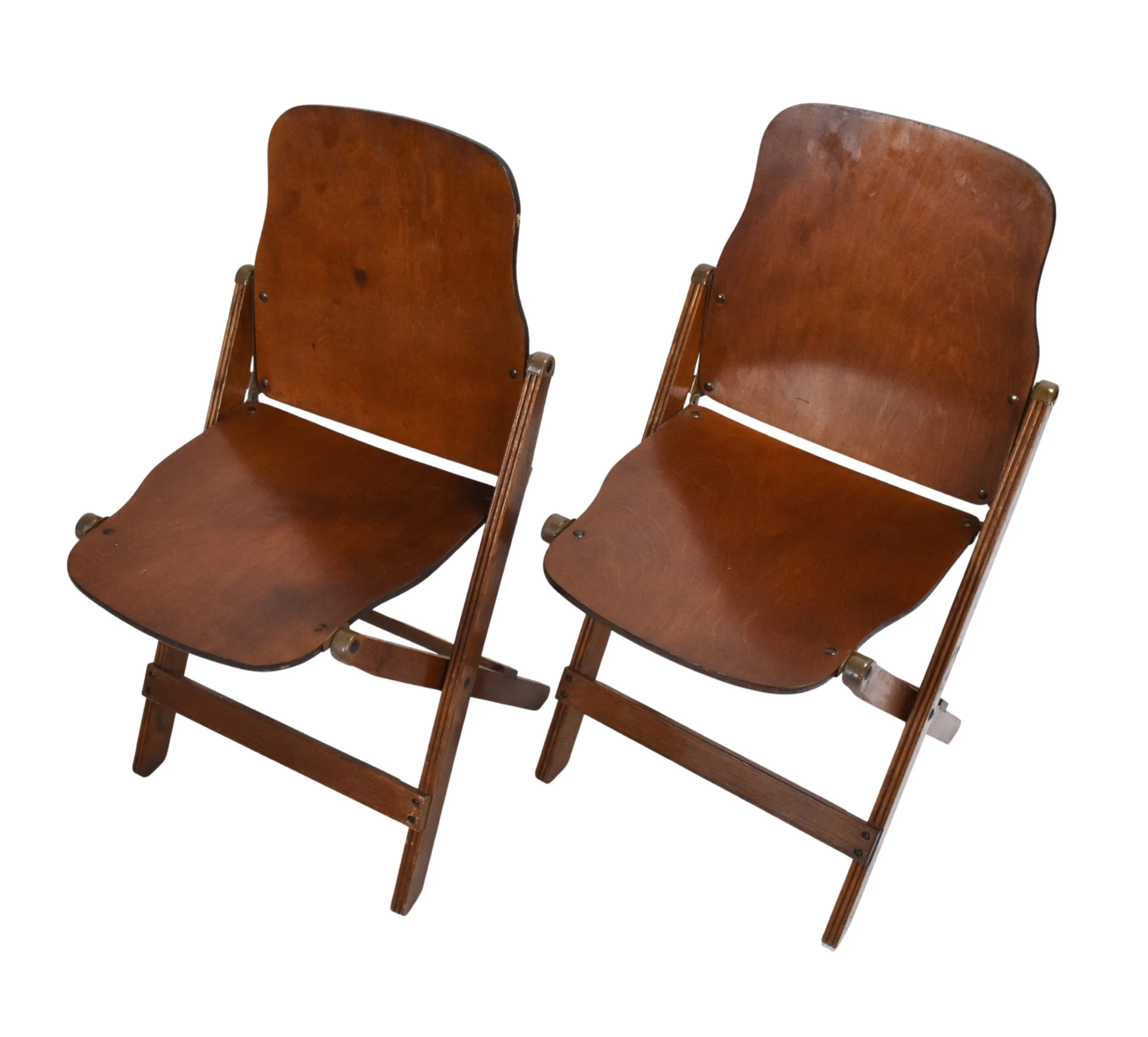 SOLD - 1940s Set of Four US Army Issued WWII Bentwood Folding Chairs ...