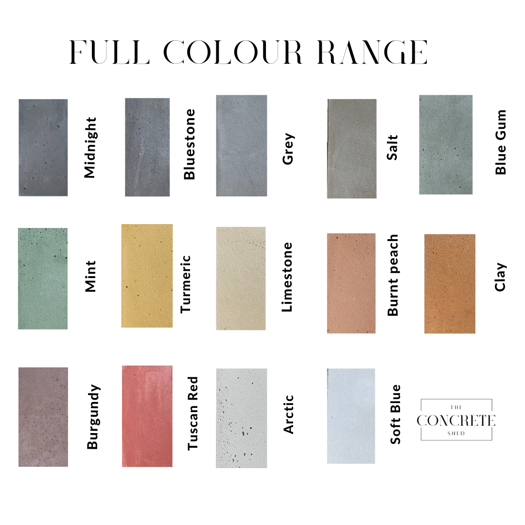 Order Concrete Colour Samples for $5 | The Concrete Shed - See & Feel ...