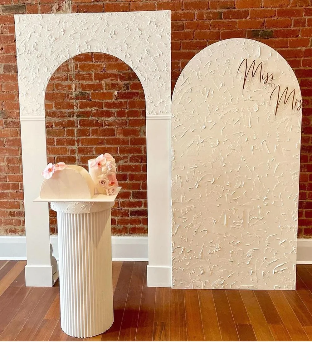 Square Ripple Backdrop + Arch Set — Luxe Events