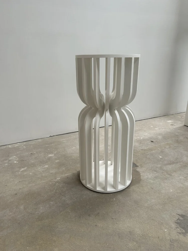 White Ripple Plinth Set — Luxe Events