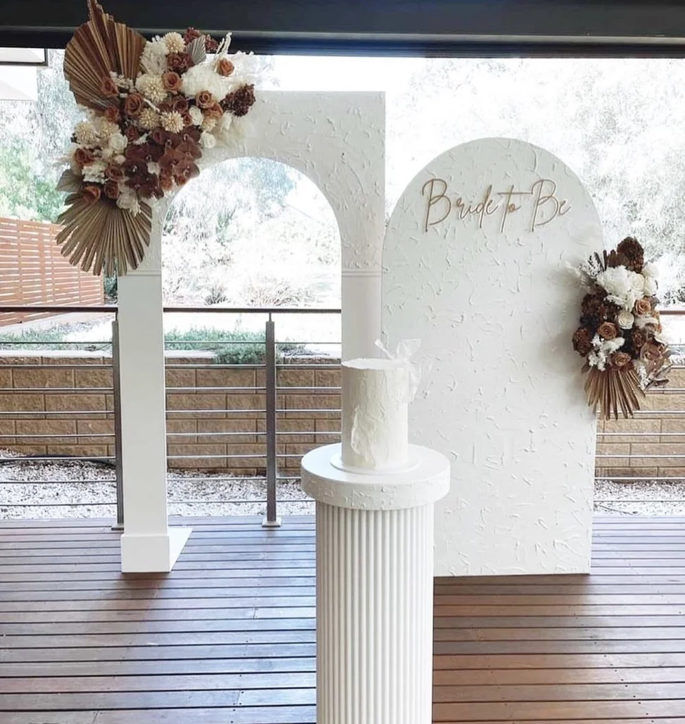 Square Ripple Backdrop + Arch Set — Luxe Events