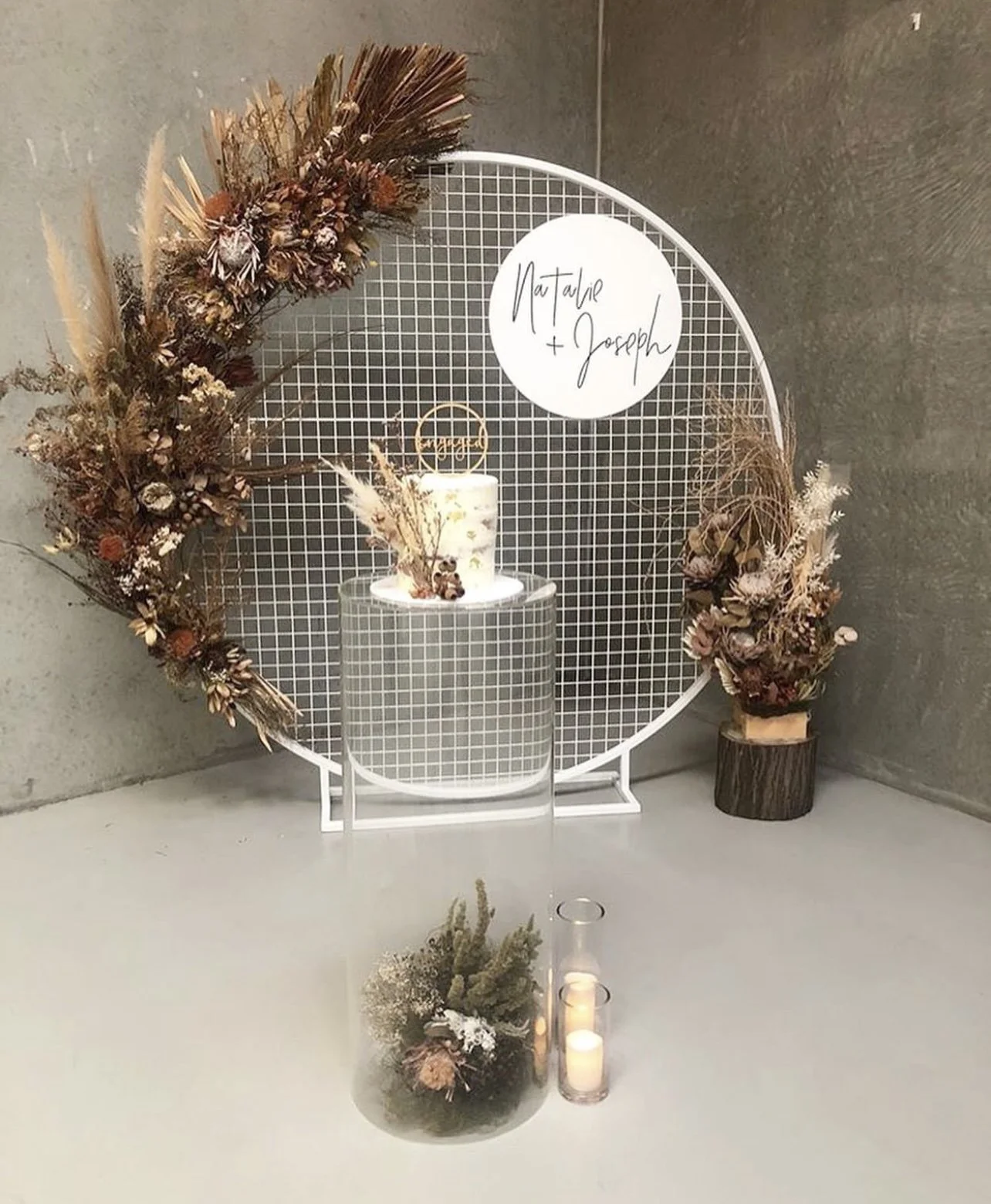 3D 'Ava' Square Backdrop — Luxe Events