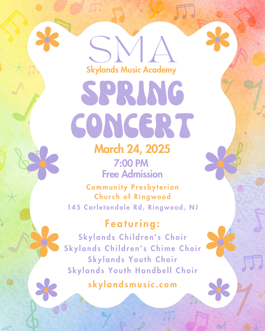 Calendar — Skylands Music Academy