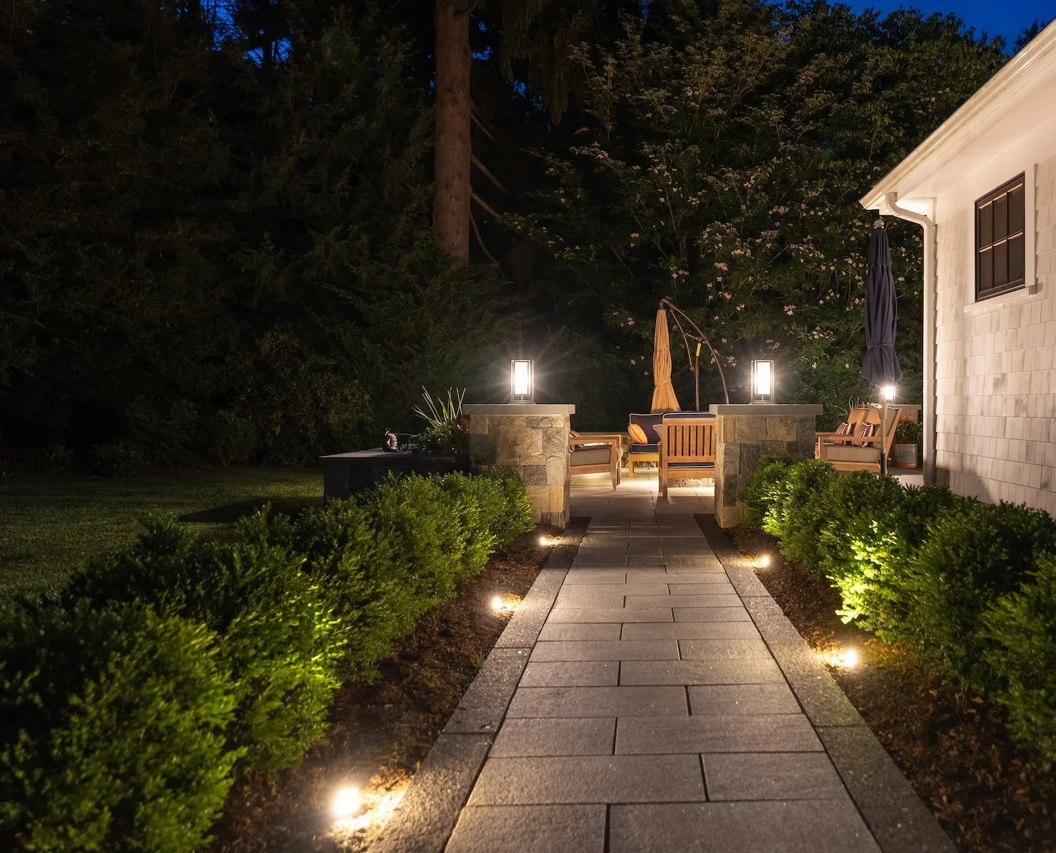 Landscape Lighting Installation in Ashland, MA | Indresano Corporation