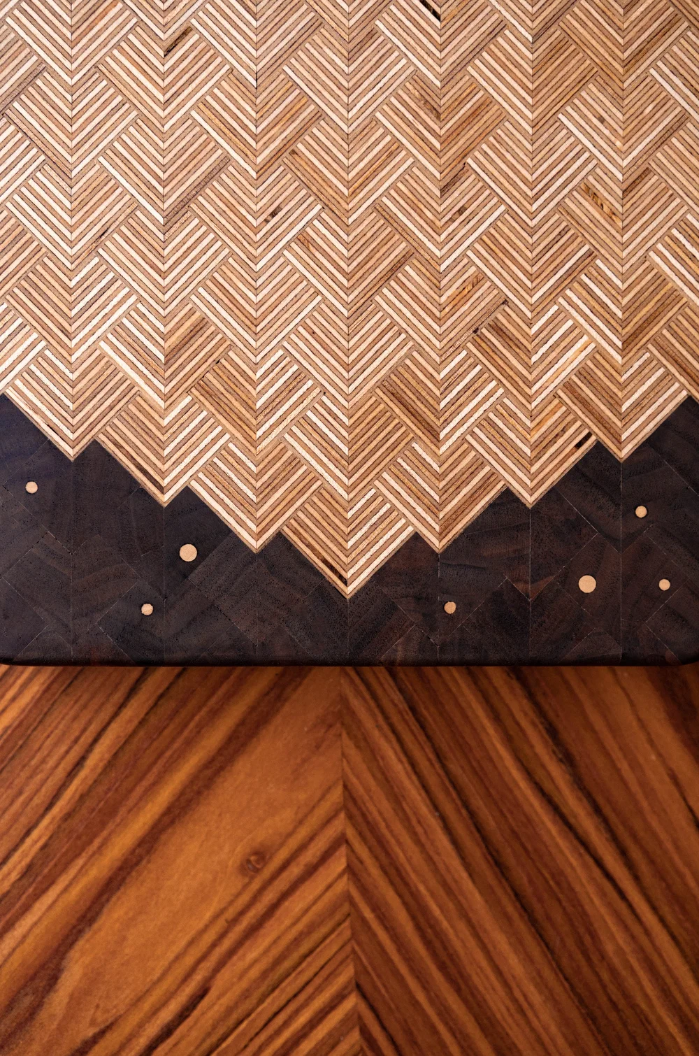 Woven Squares Patterned Plywood Serving Board — AlmFab